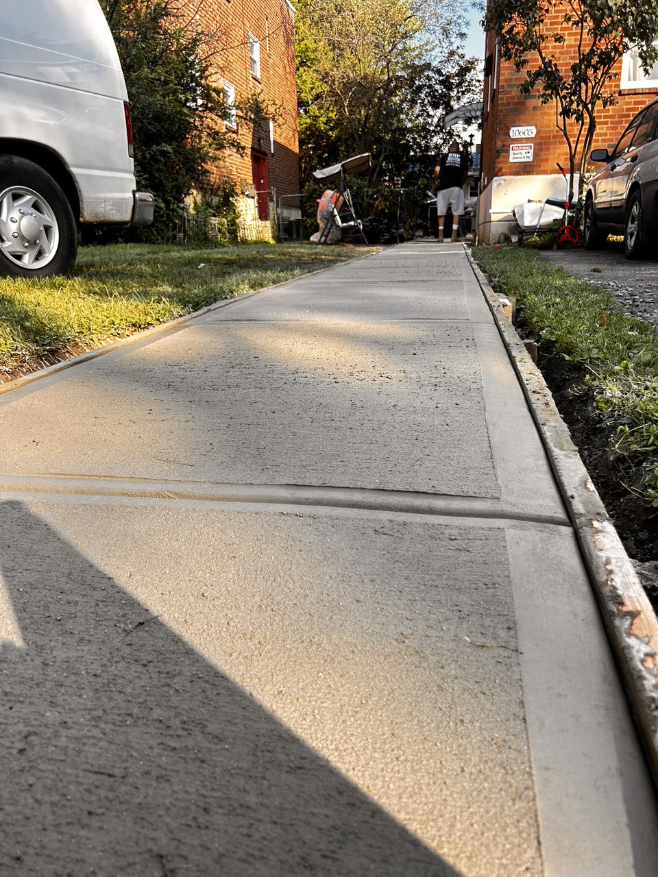 Project Pathway with Concrete Broom Finish