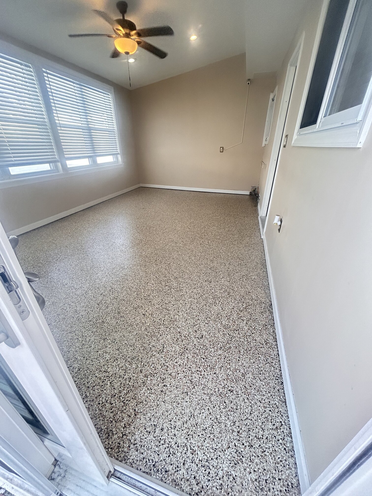 Project Patio with Epoxy Flake Flooring