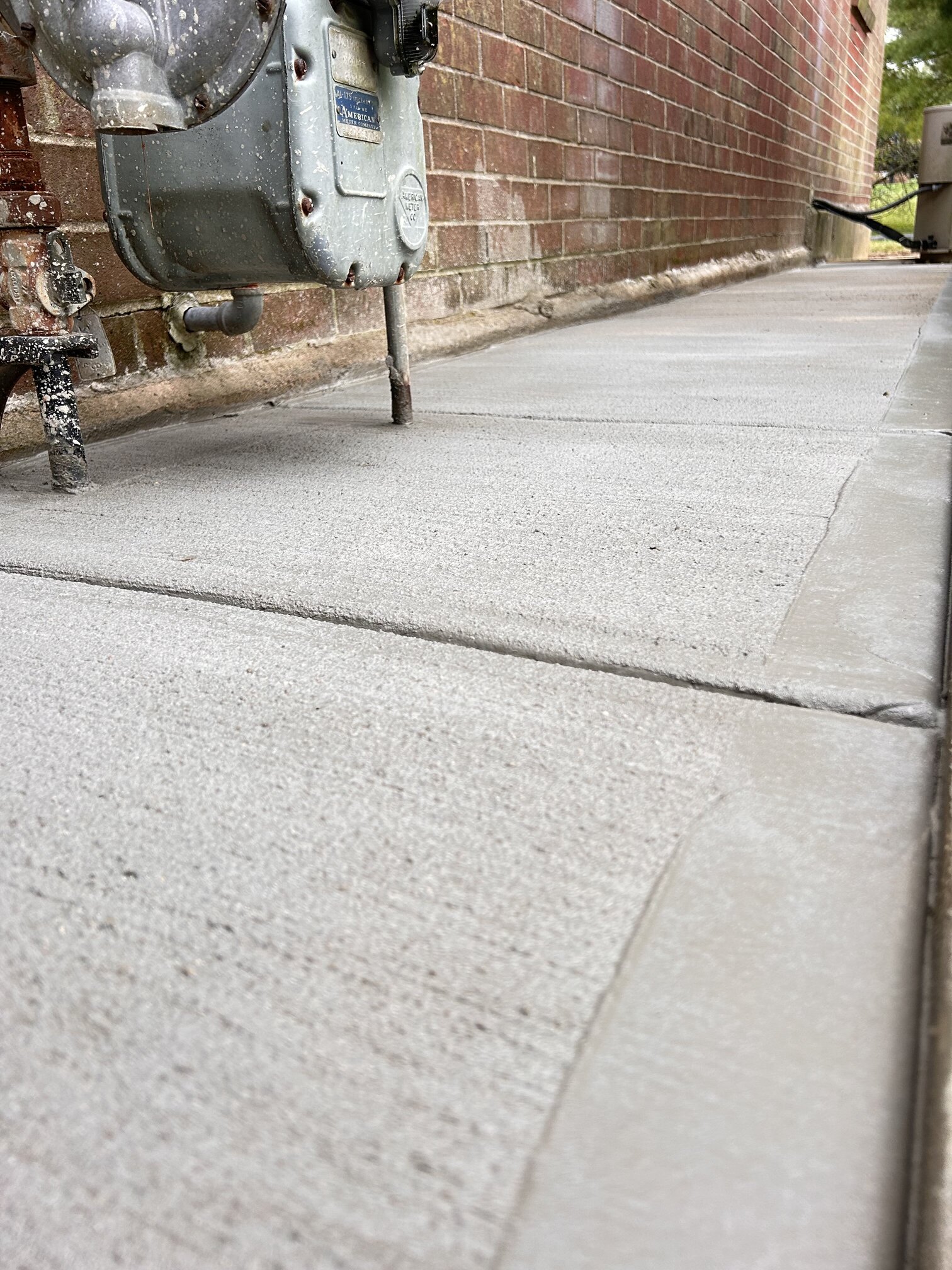 Project Concrete Perimeter with Broom Finish